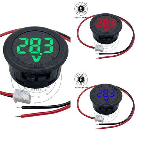 Dc 4 100v Led الفولتميتر الرقمي الدائري ذات الأسلاك الدائرية مع حماية