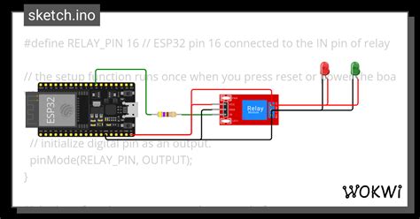 Esp32 Relay Module Wokwi Esp32 Stm32 Arduino Simulator