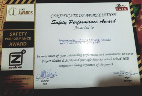 m ammar farooq on linkedin achievement from hse department