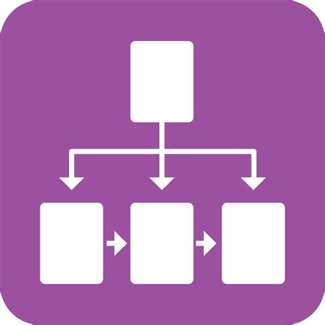 Flowchart Glyph Round Background Icon Vector Art At Vecteezy