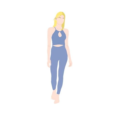 Premium Vector Minimal Fitness Girl Doing Exercise