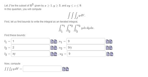solved let i be the subset of r3 given by 1 1 y 3 and