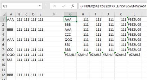 Return Non Blank Rows From A Range In A New Range List In Excel Stack