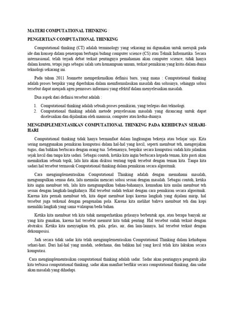 Makalah Computational Thinking Pdf
