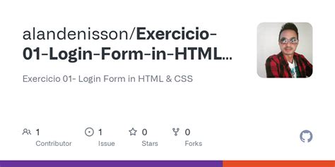 Github Alandenisson Exercicio Login Form In Html Css Exercicio Login Form In Html Css