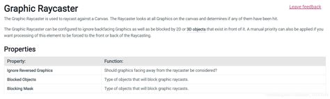 unity graphic raycaster 作用详解 csdn博客