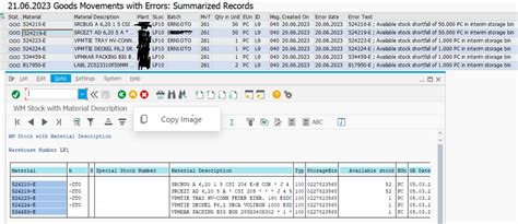 Cogi Error Available Stock Shortfall Of And In Inte Sap Community