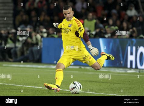 Lyon Goalkeeper Anthony Lopes During The French Championship Ligue