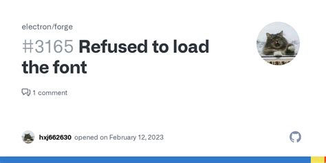 Refused To Load The Font · Issue 3165 · Electronforge · Github