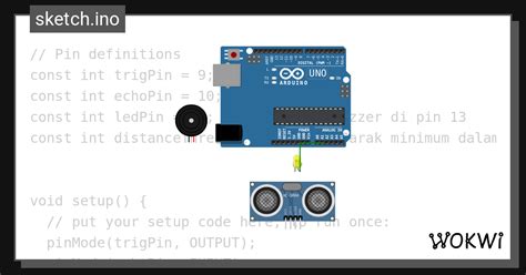 Sensor Untuk Parkir Wokwi Esp32 Stm32 Arduino Simulator