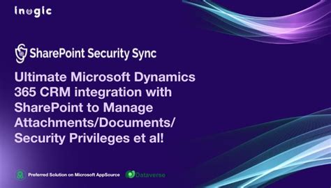 Inogic On Linkedin Ultimate Microsoft Dynamics 365 Crm Integration With Sharepoint To Manage