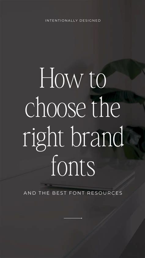 How To Choose Brand Fonts And The Best Font Resources Intentionally Designed Video Video