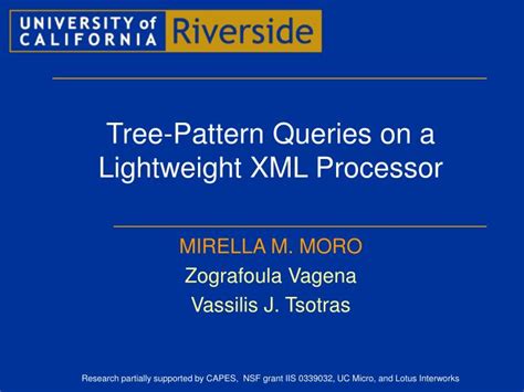 Ppt Tree Pattern Queries On A Lightweight Xml Processor Powerpoint Presentation Id3382533