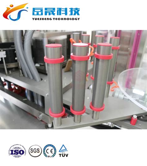 automatic water plastic bottle label sticker tabletop double side round