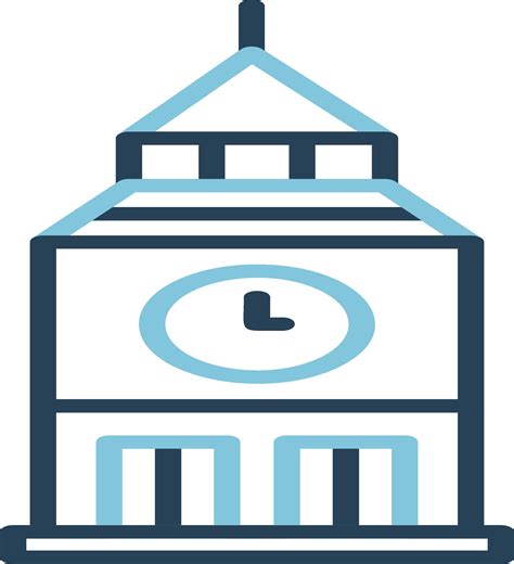 Clock Tower Vector Icon 31452416 Vector Art At Vecteezy
