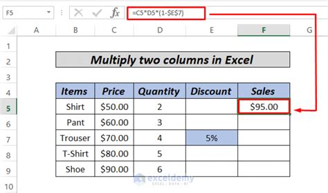 How To Multiply Two Columns In Excel Easiest Methods ExcelDemy