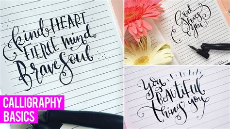 Modern Calligraphy Basics Best Tools And Tips Youtube