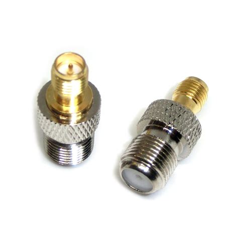 2pcs Rf Coaxial Coax Adapter F Type Female Jack To Grandado