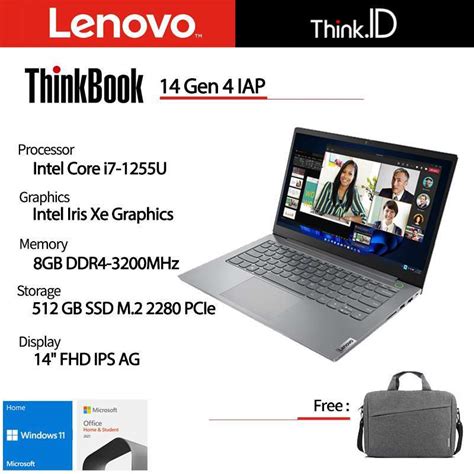 Jual Thinkbook G Iap I U Gb Gb Ssd Ips Iris Xe Win Ohs Di Seller Think Id