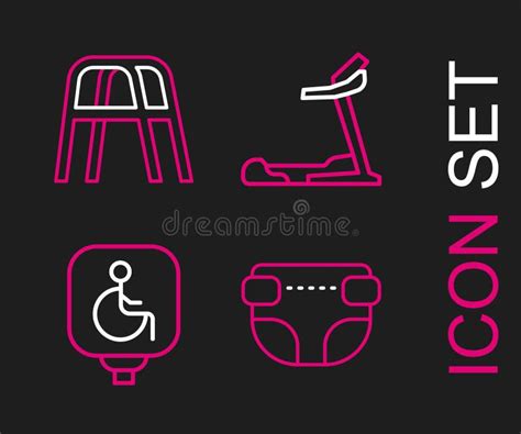 Set Line Adult Diaper Disabled Wheelchair Treadmill Machine And