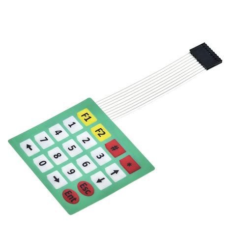 4 12 16 20 Key 44 Membrane Switch Keypad 1x4 3x4 4x4 45 Matrix Array Matrix Keyboard For