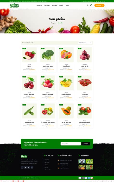 Chia sẻ source code website bán thực phẩm sạch organic food có thanh toán VnPay xuất hóa đơn