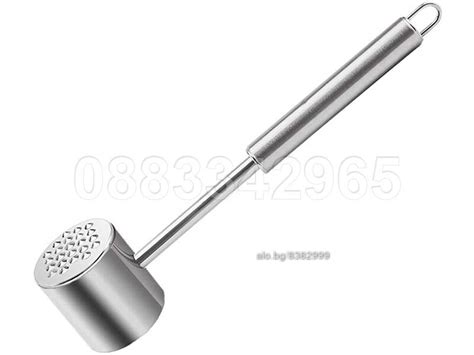 НОВИ Чук за месо неръждаема стомана Ф5х27см 350гр Съдове Сервизи Прибори Русе Напра