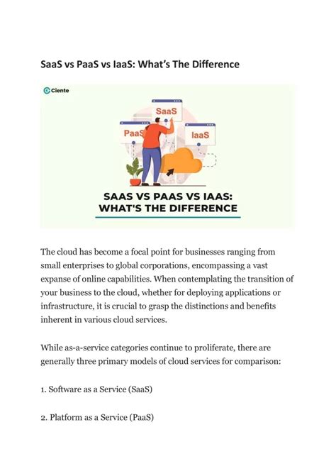 PPT SaaS Vs PaaS Vs IaaS PowerPoint Presentation Free Download ID 12794887