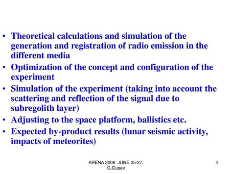 Modern Status LUNAR ОRBITAL RADIO DETEKTOR ppt download