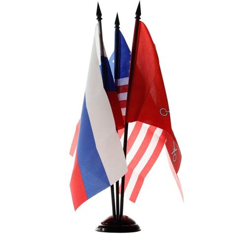 Настольная подставка под три флага - купить Флагшток по выгодной цене в ...