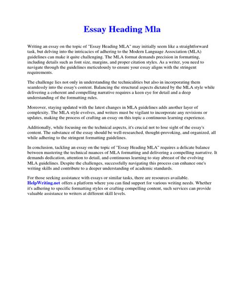 essay heading mla pdf operating system computer program
