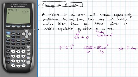 1513 Exponential Equations Finding The Multiplier Youtube