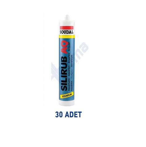 Soudal Sılırub Aq Akvaryum Silikon Kartuş 310Ml - Şeffaf - Tema Alüminyum