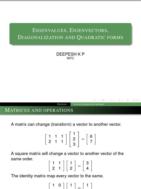 Linear Algebra 1 Pdf Eigenvalues And Eigenvectors Functional Analysis