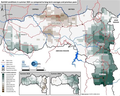 Relative Summer Rainfall For 2019 2021 As Compared To Long Term Download Scientific Diagram