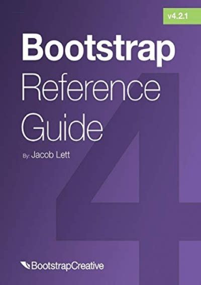 ‹download› book [pdf] bootstrap reference guide bootstrap 4 and 3