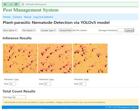 A Deep Learning Based Decision Support Tool For Plant Parasitic