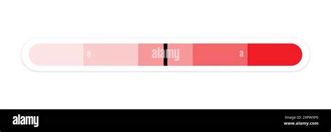 Love Rating Slider Indicator Bar With Pointer In Red Color Shades Style