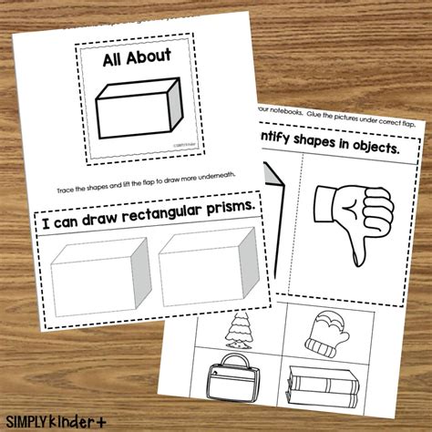 Rectangular Prism Interactive Notebook Simply Kinder Printable
