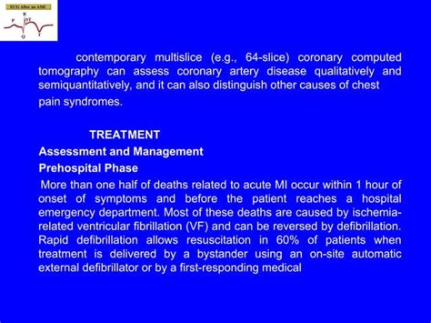 St Segment Elevation Acute Myocardial Infarction And Complications Of