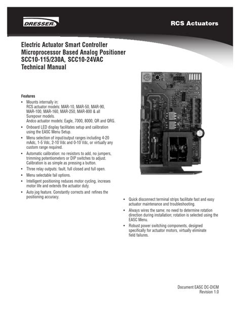 Controls Man Techman Easc24115230 7 08 Pdf Relay Switch