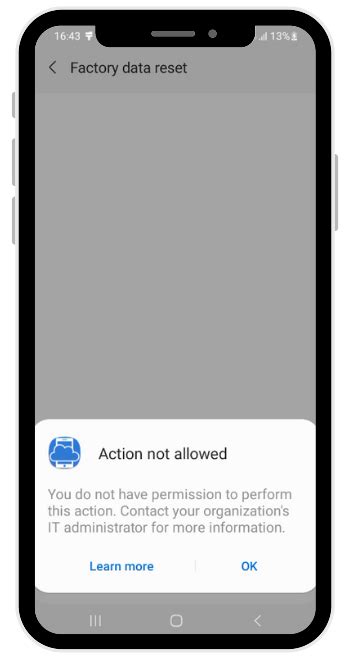 Prevent Factory Reset Help Resources Tinymdm