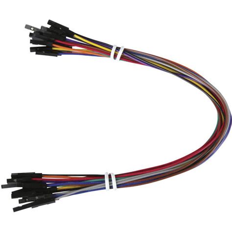 Joy It Jumper Cable For Raspberry Pi® And Arduino™ 20 Femalefemale 25cm Rapid Electronics
