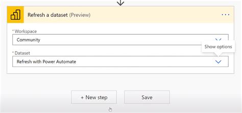 how to use power automate to refresh data in power bi master data