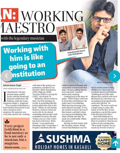 ashish kumar singh on linkedin arrahman birthday interview