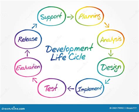 Circular Flow Chart Of Life Cycle Of Software Development Process