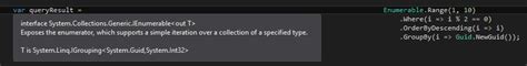 C See The Type Of A Var In Visual Studio Stack Overflow