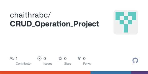 GitHub Chaithrabc CRUD Operation Project