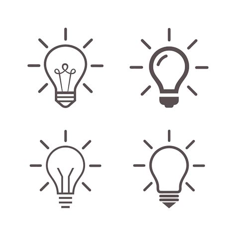 Premium Vector Light Bulb Line Icon Vector Isolated On White