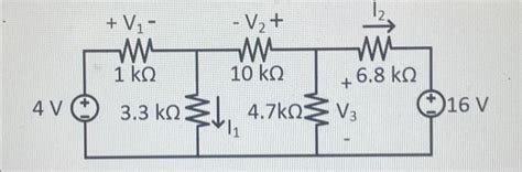 Solved find v1,v2,v3,I1, and I2 | Chegg.com